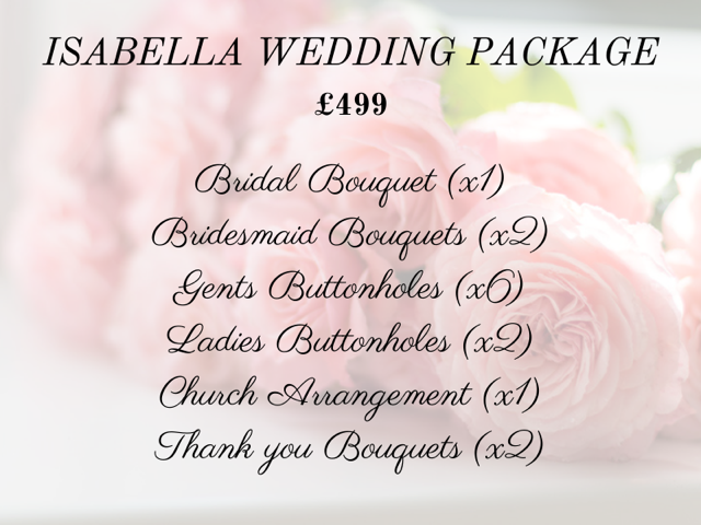 Isabella wedding package – Beautiful Blossoms Maghera